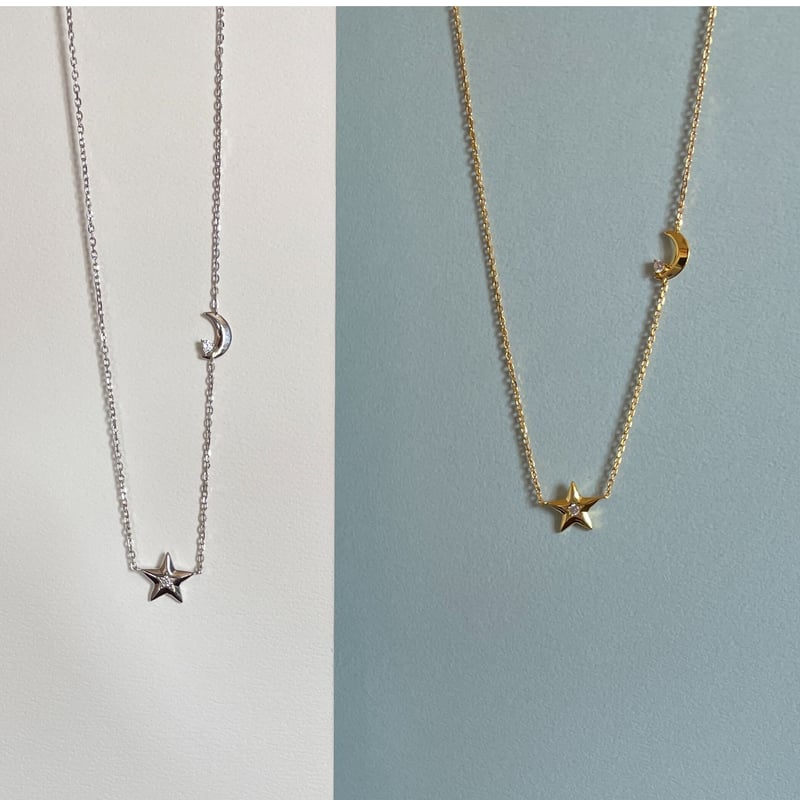 TRINITY シルバー925製ムーンスターネックレス | The May Chang TRINITY シルバー925製ムーンスターネックレス | The May Chang