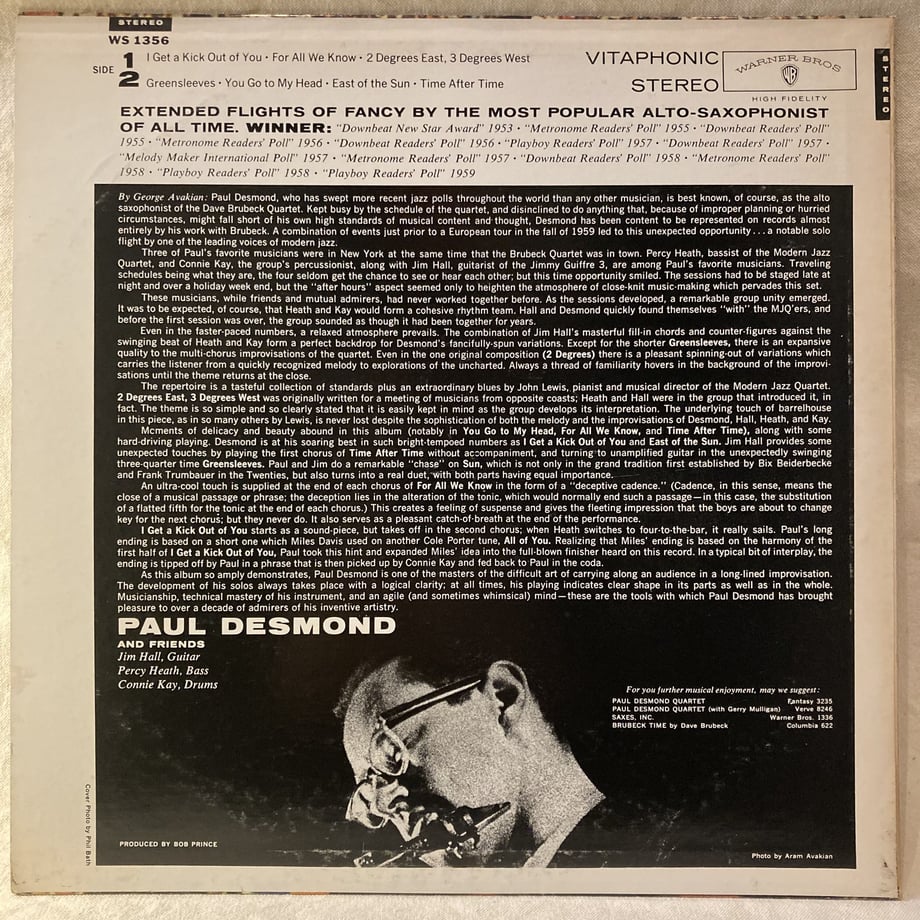 Paul Desmond "First Place Again" | Sphere dot M...