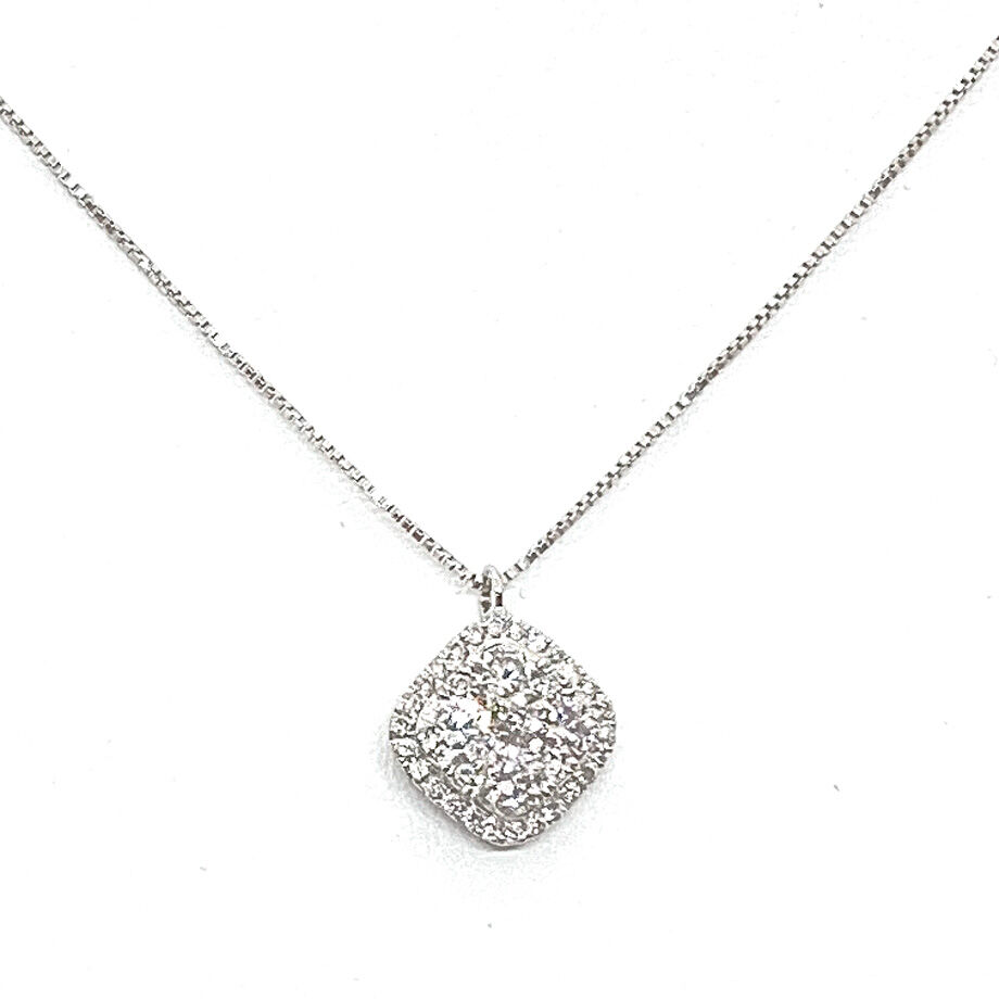 K18 WG ホワイトゴールド ダイヤモンド ネックレス ペンダント D0.70c K18 W...