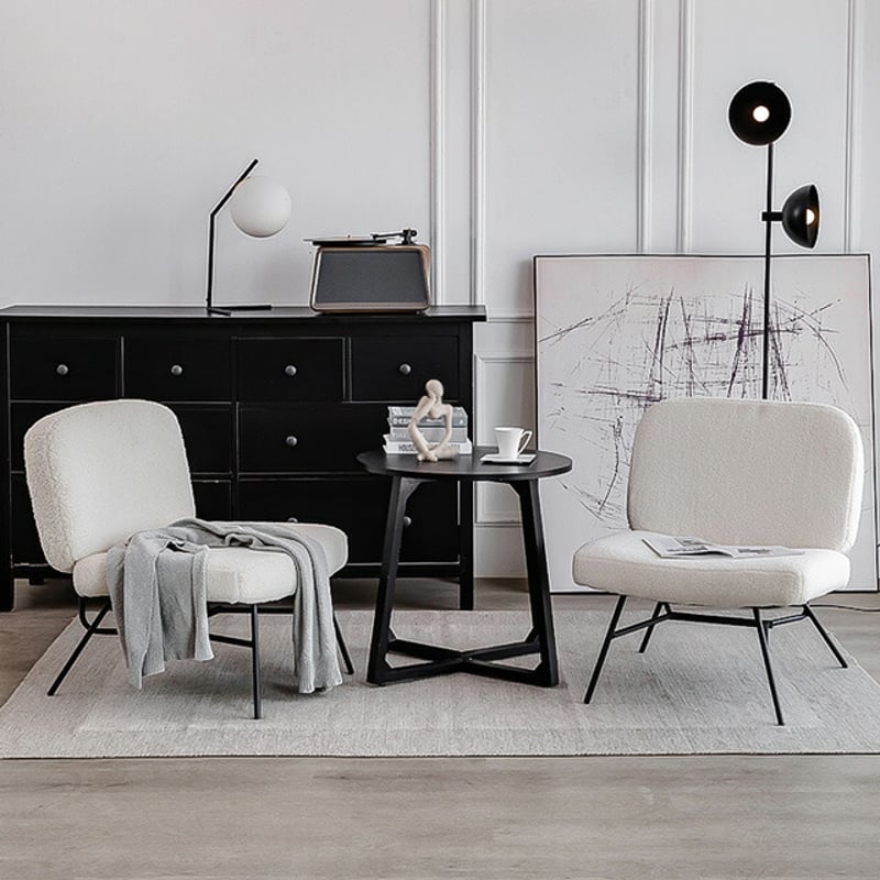 chair-03011 受注販売 ブークレチェア アイアンレッグ オフ chair-03011 受注販売 ブークレチェア アイアンレッグ オフ