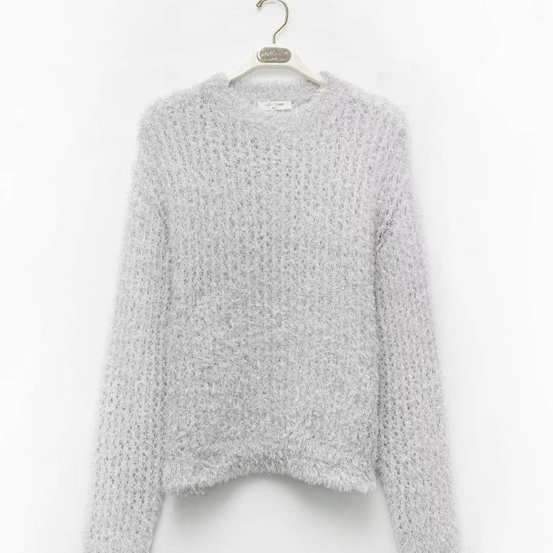 ADULT】metallic pearl oversized knit top | irury ADULT】metallic pearl oversized knit top | irury