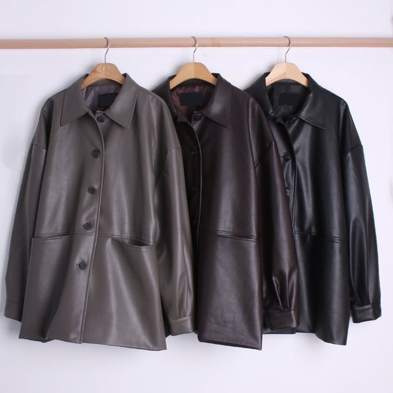 ADULT】fake leather jacket | irury ADULT】fake leather jacket | irury