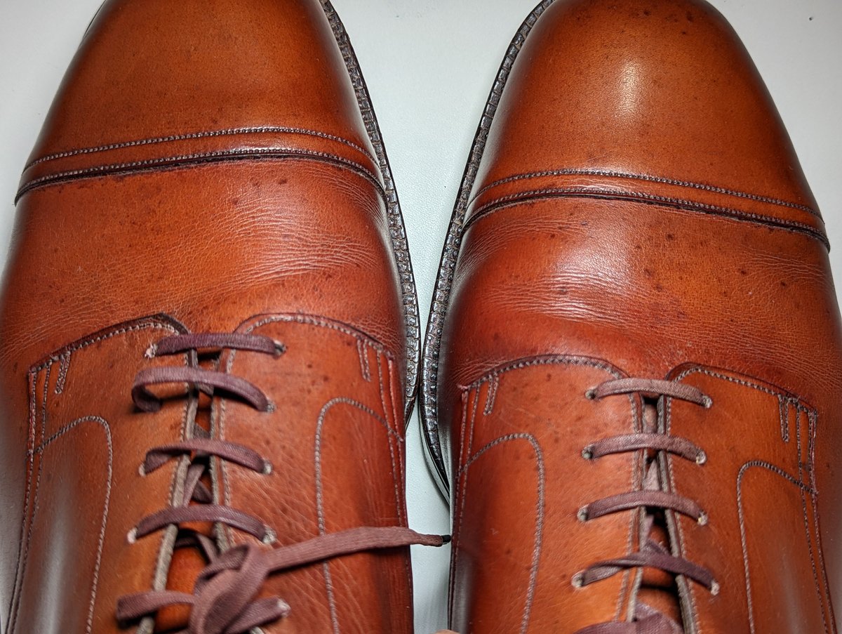 poulsen skone made by crockett&jones 50s /brown poulsen skone made by crockett&jones 50s /brown