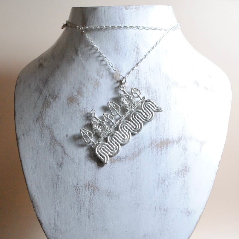お家ネックレス〈レース風〉 〜silver925〜 | Ketti お家ネックレス〈レース風〉 〜silver925〜 | Ketti