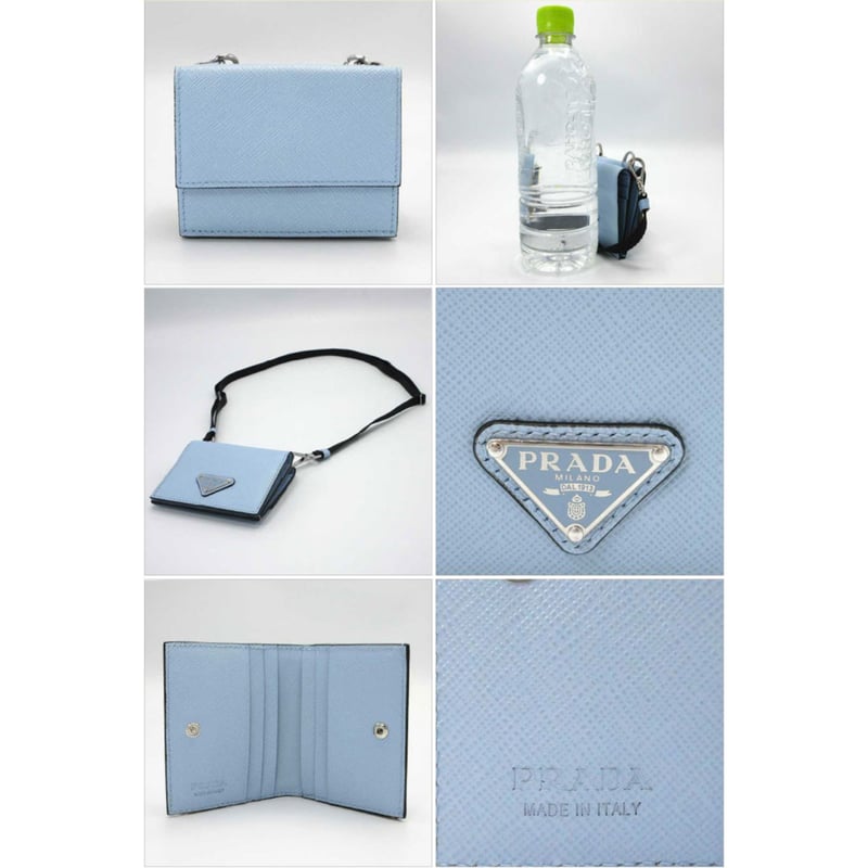 プラダ カードケース PRADA レザー ストラップ付き コインケース プラダ カードケース PRADA レザー ストラップ付き コインケース