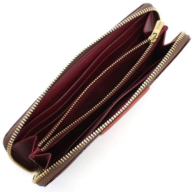 コーチ COACH 長財布ラウンドファスナー 73739 B4NQ4 ブラウン系 コーチ COACH 長財布ラウンドファスナー 73739 B4NQ4 ブラウン系