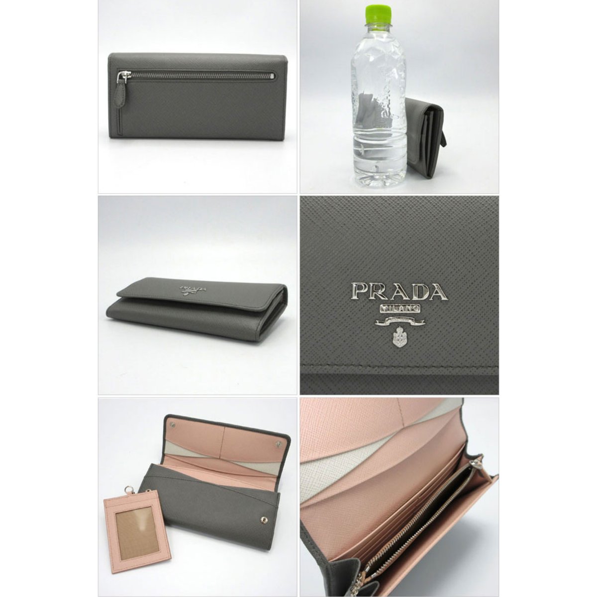 プラダ 長財布 PRADA サフィアーノ 二つ折り長財布 パスケース付 プラダ 長財布 PRADA サフィアーノ 二つ折り長財布 パスケース付