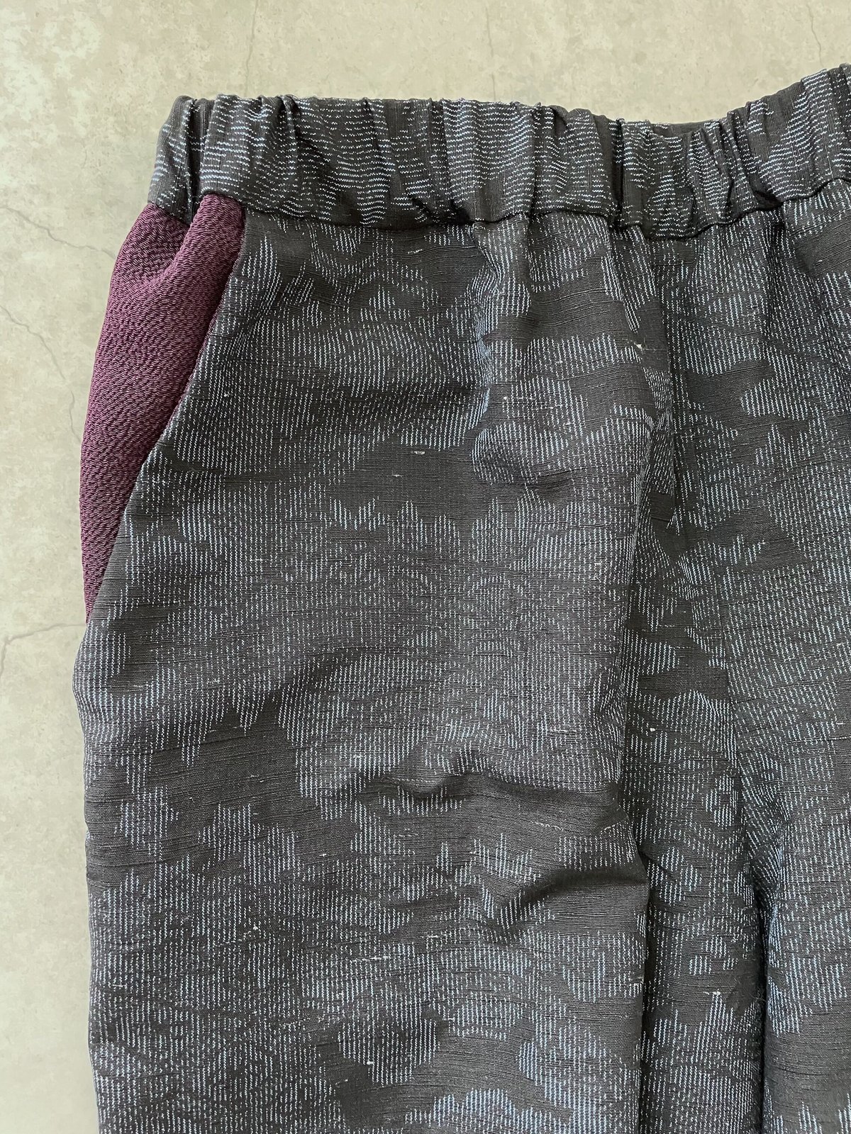 『京果：KYOKA』wide pants-Tsumugi&Silk crepe | NITEN...