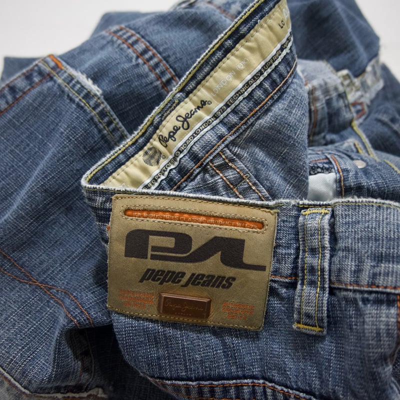 90s~00s Pepe jeans Patchwork Denim Baggy Pants 90s~00s Pepe jeans Patchwork Denim Baggy Pants