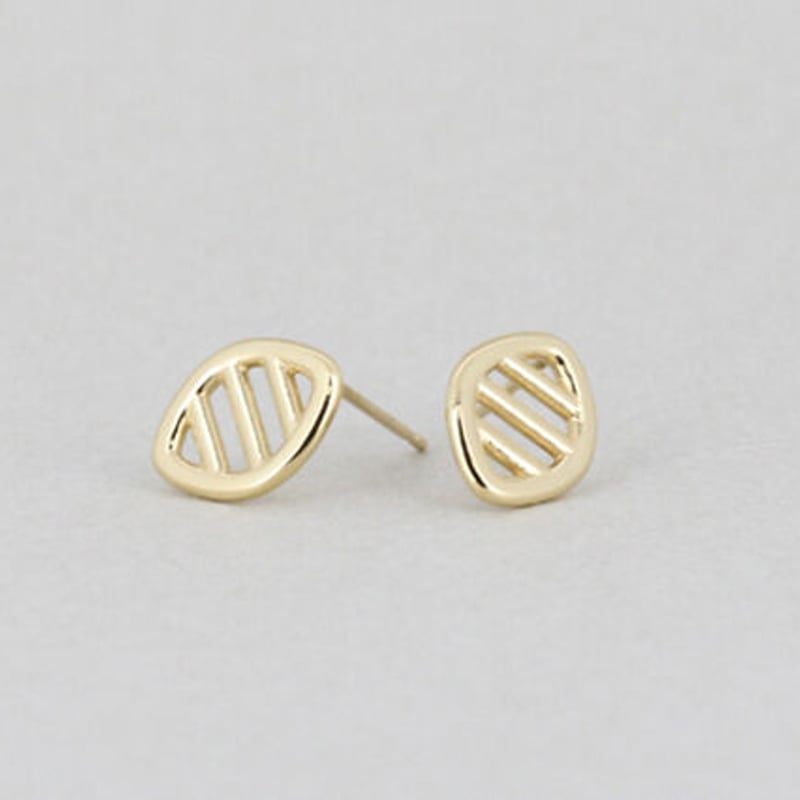 Stripes》 K18 ティアドロップピアス// K18 Teardrop Pierce Stripes》 K18 ティアドロップピアス// K18 Teardrop Pierce