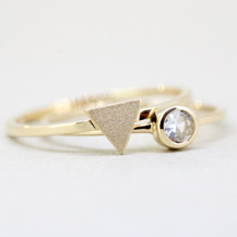 Parts》 K10 パズルリング(トライアングル)//K10 Puzzle Ring(Tr Parts》 K10 パズルリング(トライアングル)//K10 Puzzle Ring(Tr