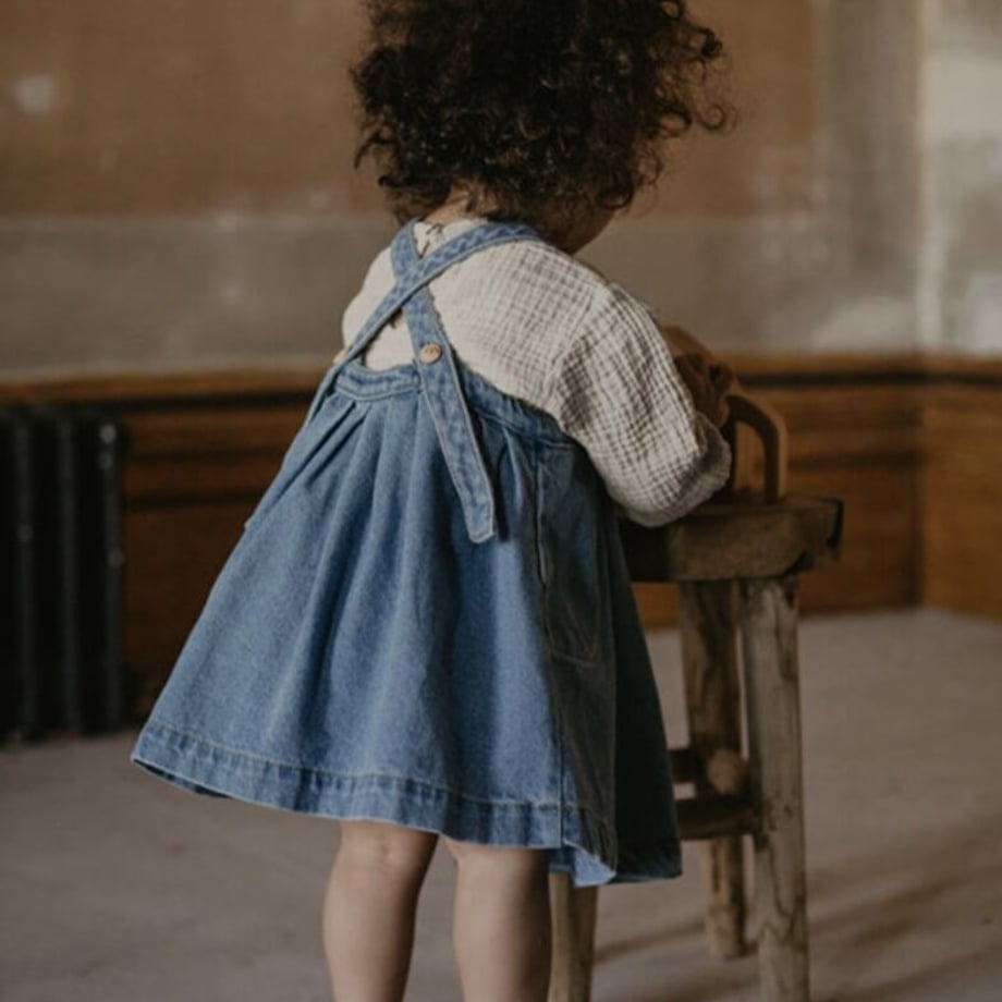 The Oversized Denim Pinafore /The Simple Folk