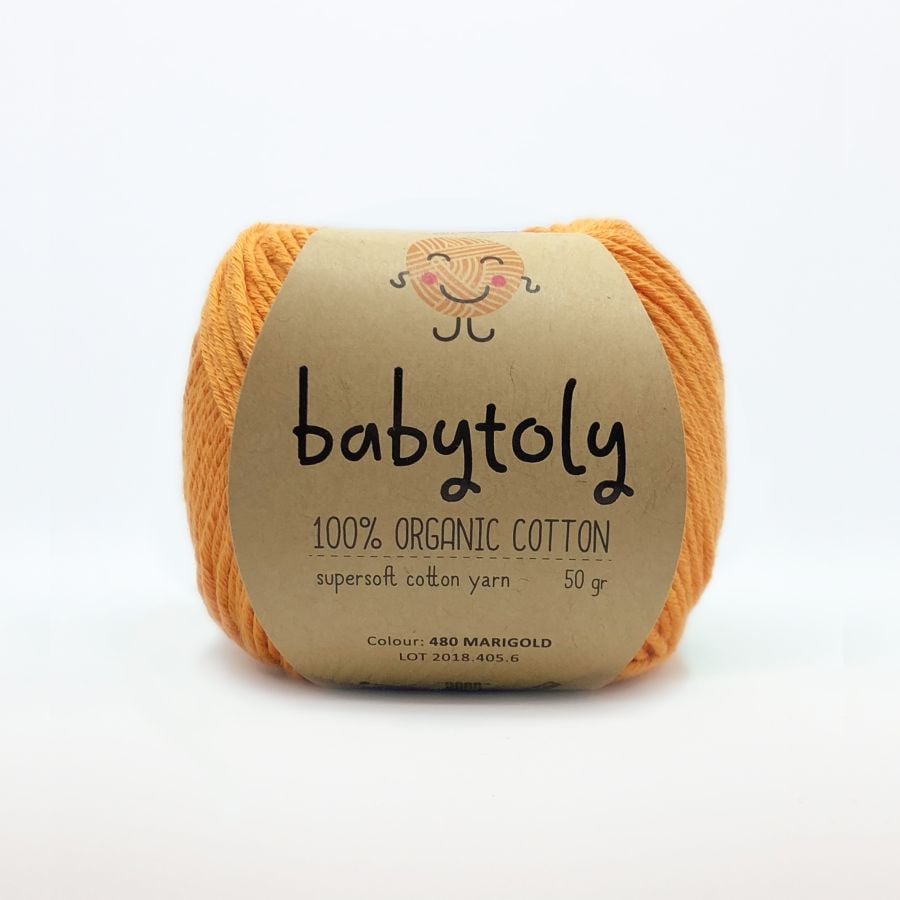 【毛糸】100% Organic Cotton Yarn - MARIGOLD / babyt...