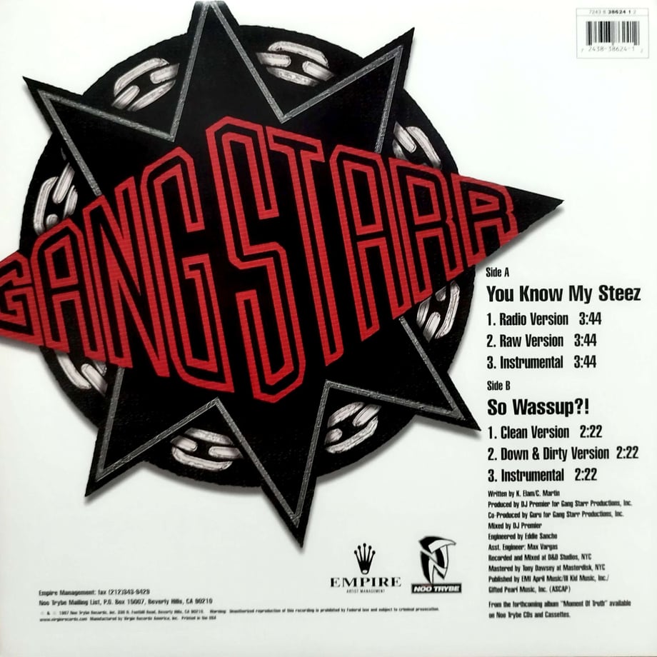【12】 Gang Starr / You Know My Steez | MeraMera...