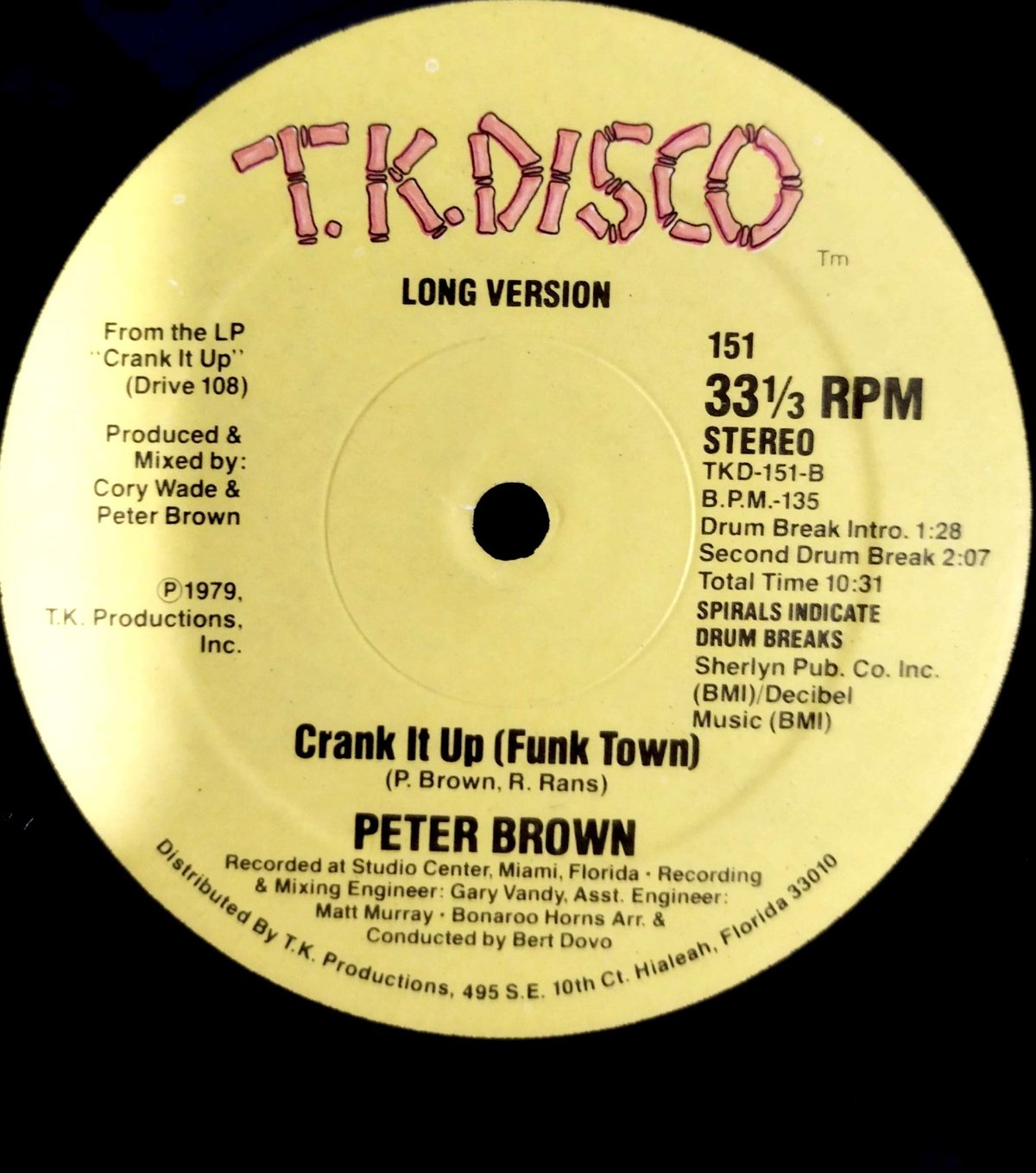 【12】 Peter Brown / Crank It Up (Funk Town) | Me...