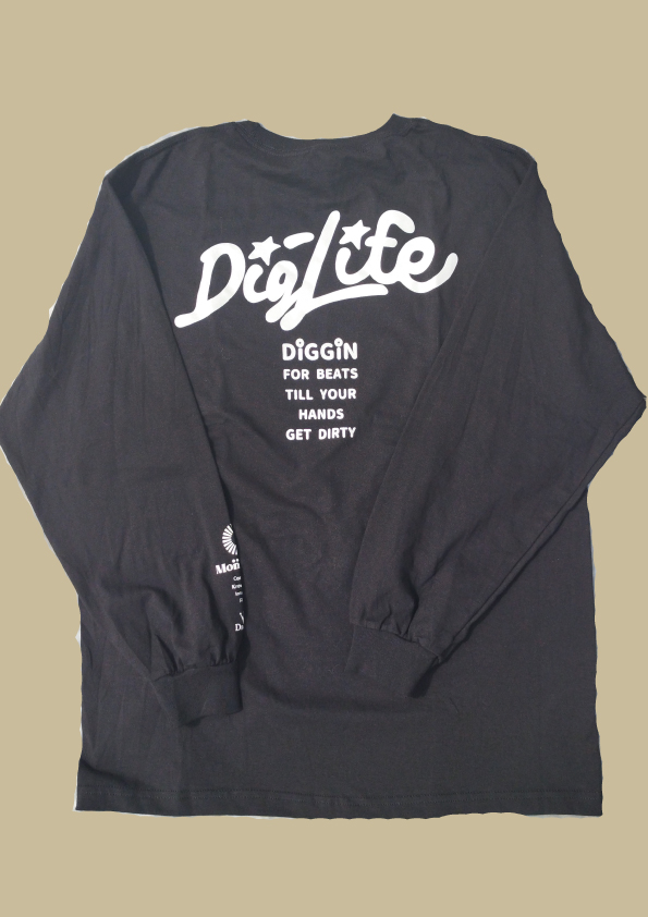 Dig Life ロンスリーブTシャツ・ブラック | MeraMera Records