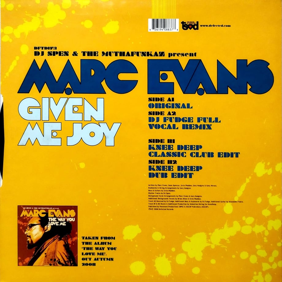 【12】 Mark Evans / Given Me Joy | MeraMera Records