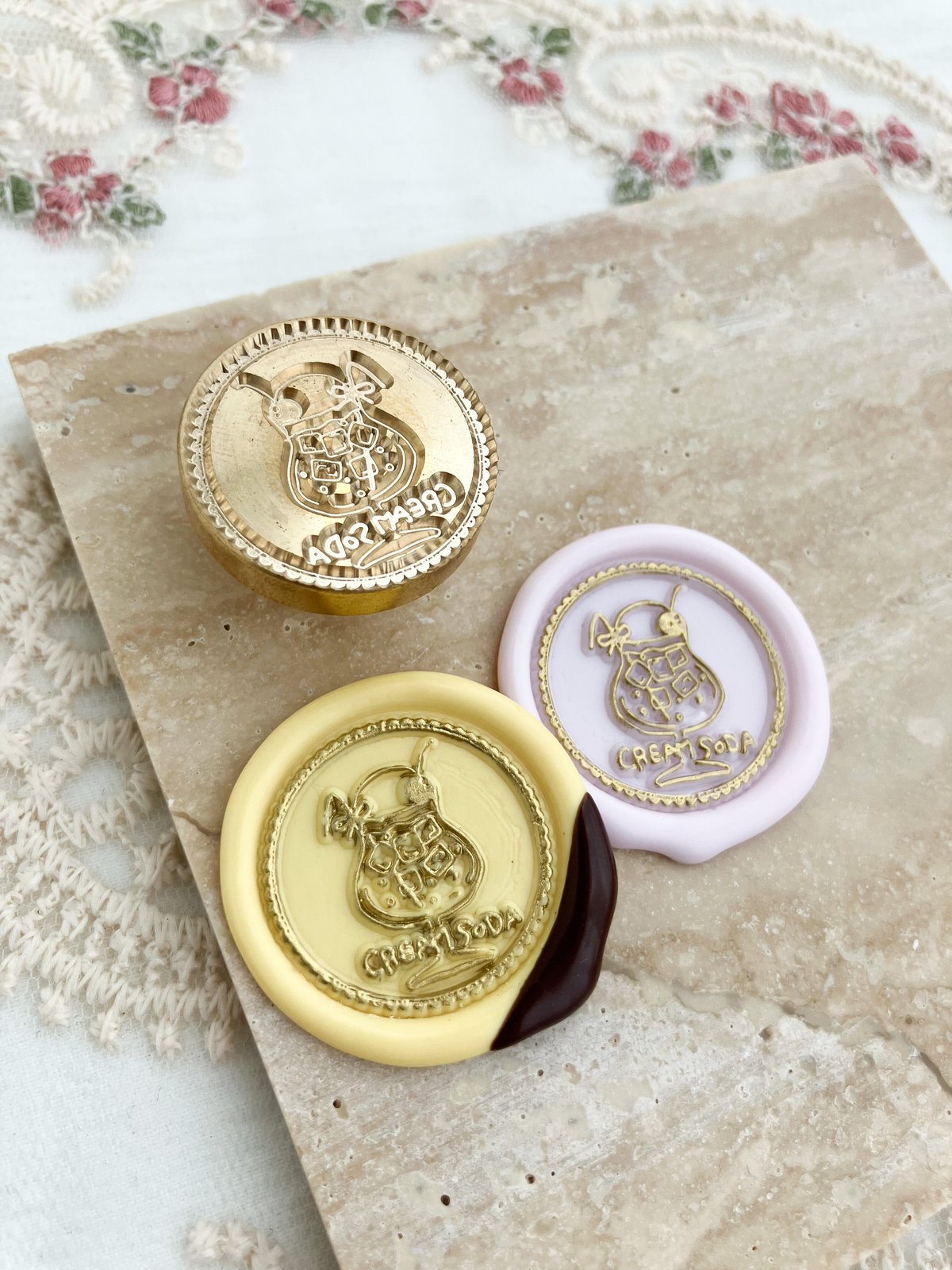 h053 original stamp head 【cream soda】 | シーリングスタ h053 original stamp head 【cream soda】 | シーリングスタ