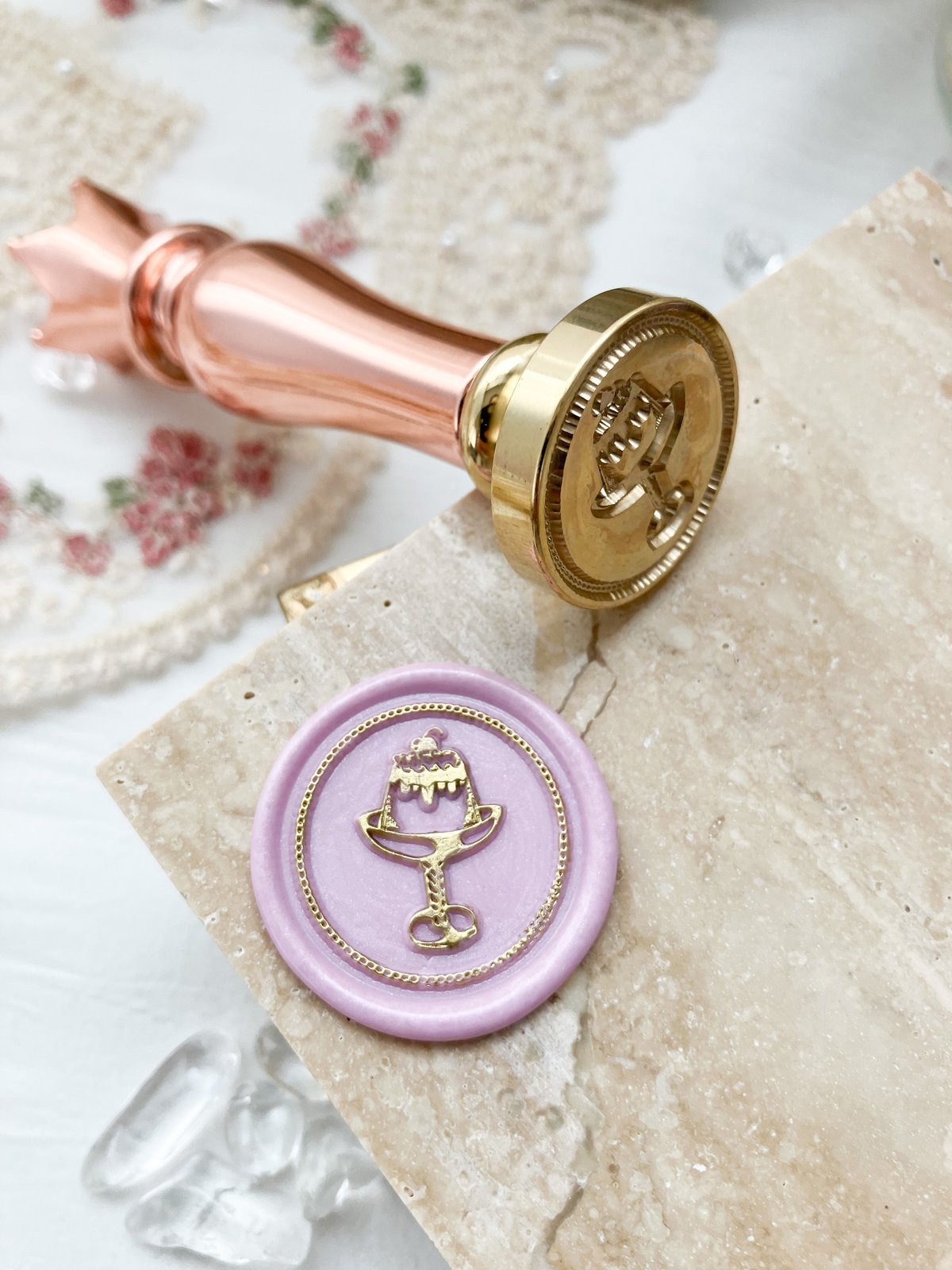 h020 original stamp head 【pudding】 | シーリングスタンプ専...