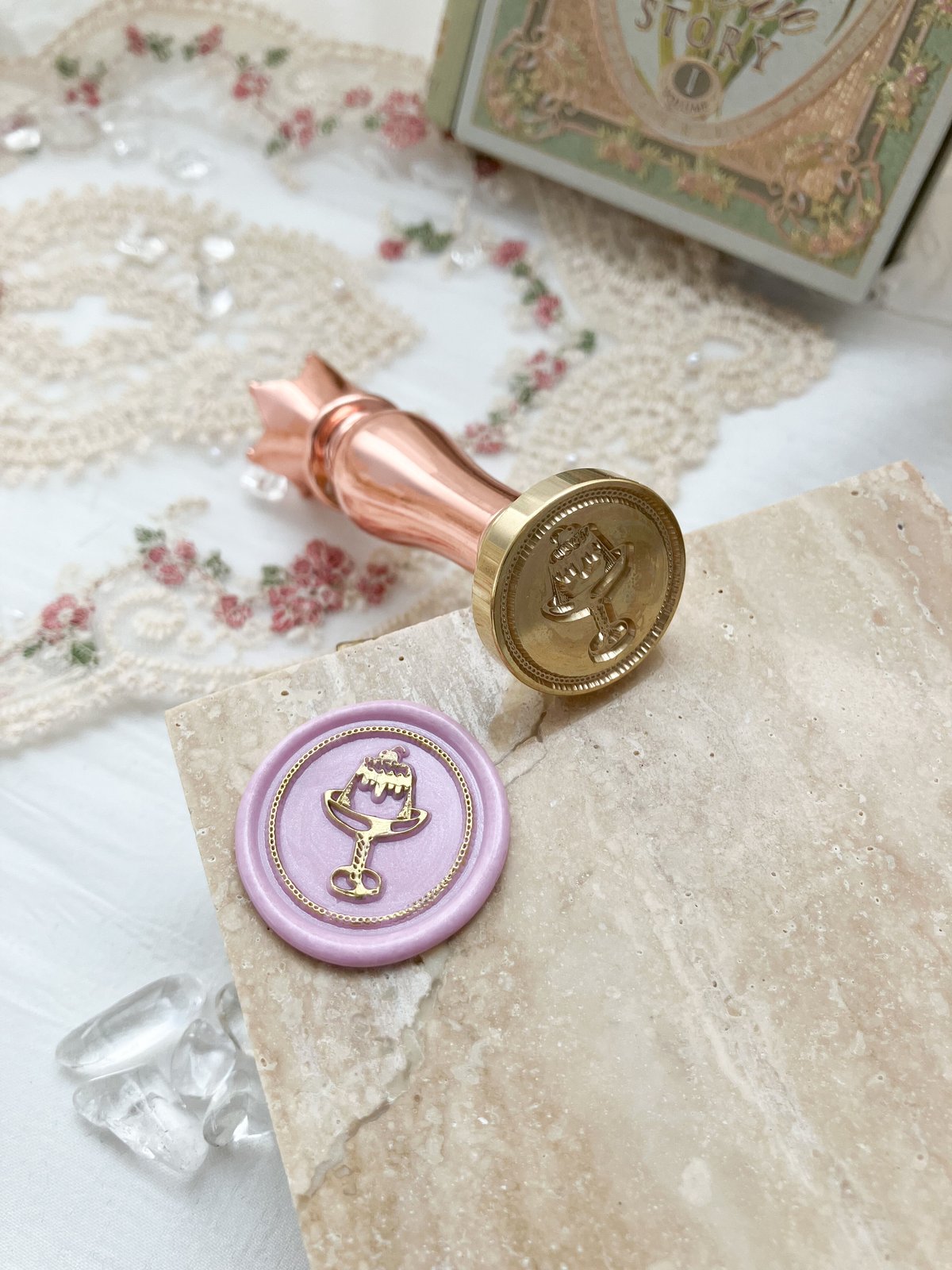 h020 original stamp head 【pudding】 | シーリングスタンプ専...