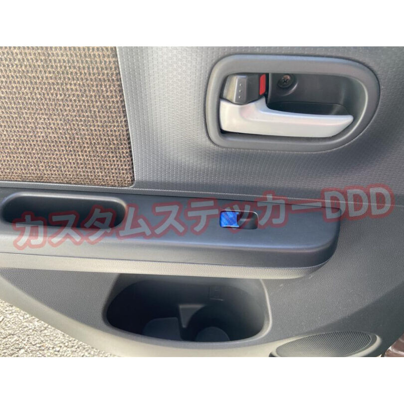 スズキ HE22S ラパン パワーウインドウスイッチシート 5Dカーボンブルー | カスタムス...