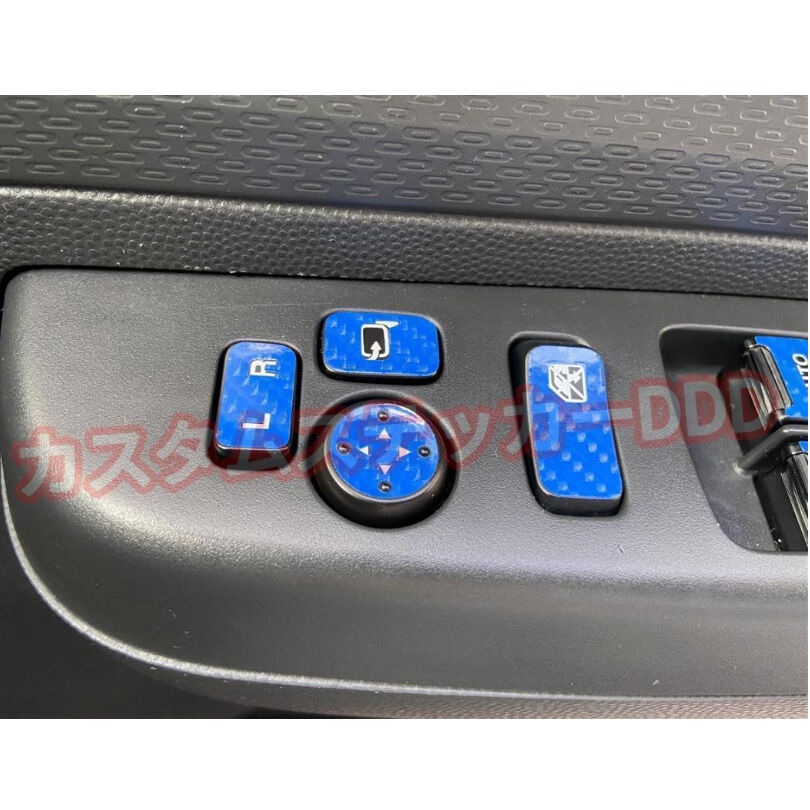 スズキ HE22S ラパン パワーウインドウスイッチシート 5Dカーボンブルー | カスタムス...