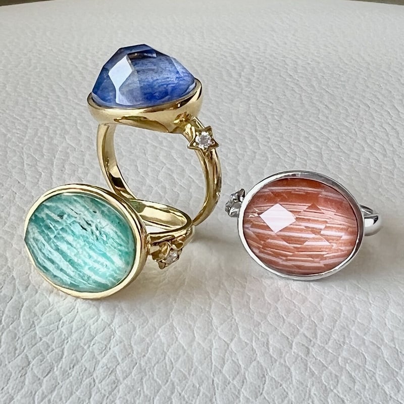 HAPPY】SILVER925 アマゾナイトRing(シルバーカラー) | Koselig HAPPY】SILVER925 アマゾナイトRing(シルバーカラー) | Koselig