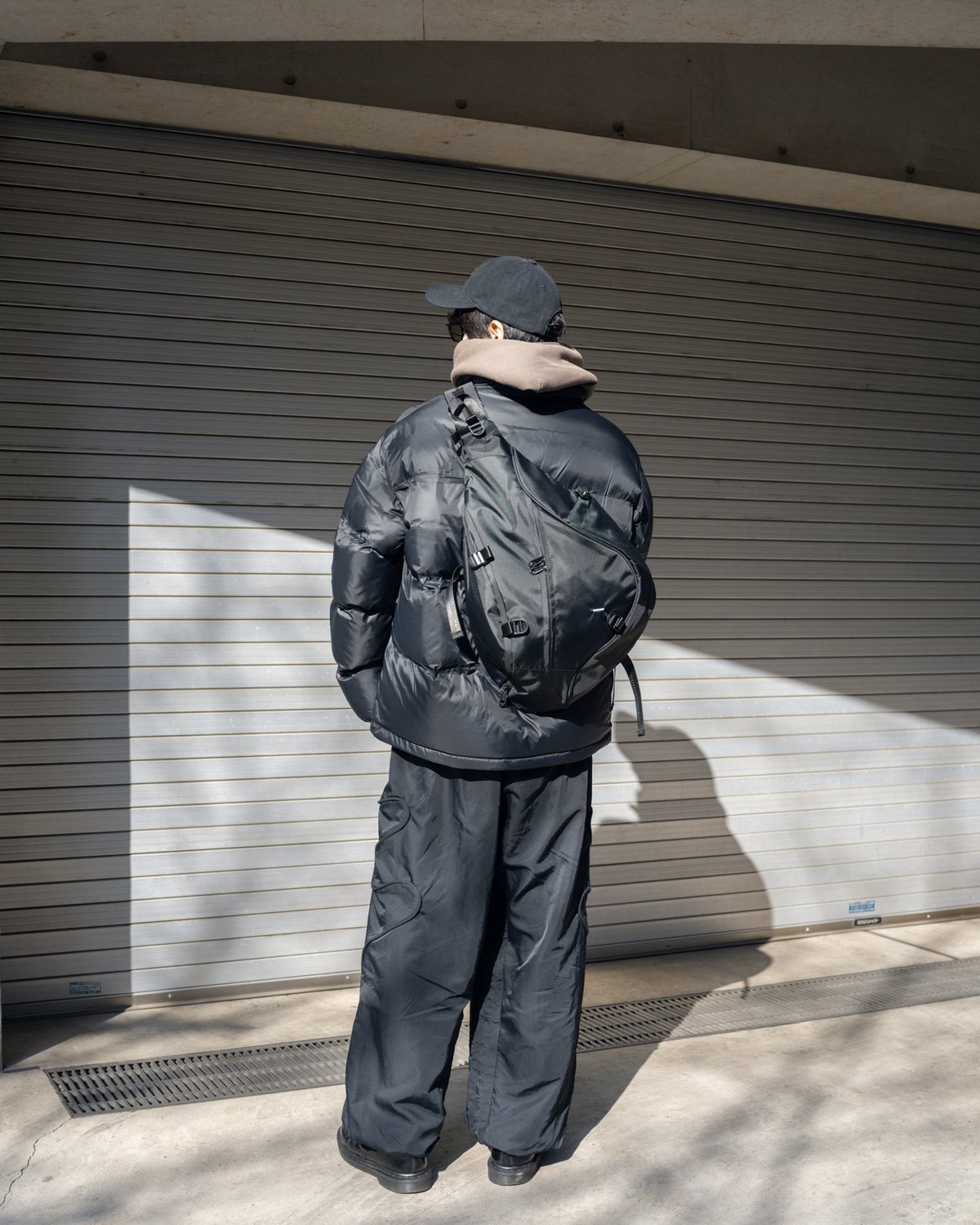 One Shoulder Nylon Tech Bag | PIEAL