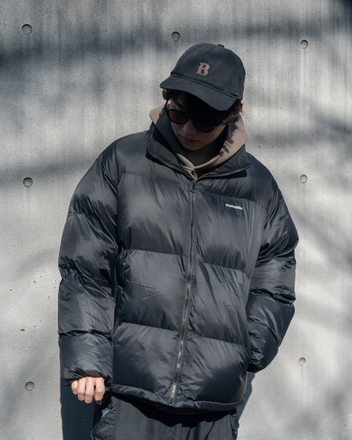 Oversized Solid Down Jacket | PIEAL