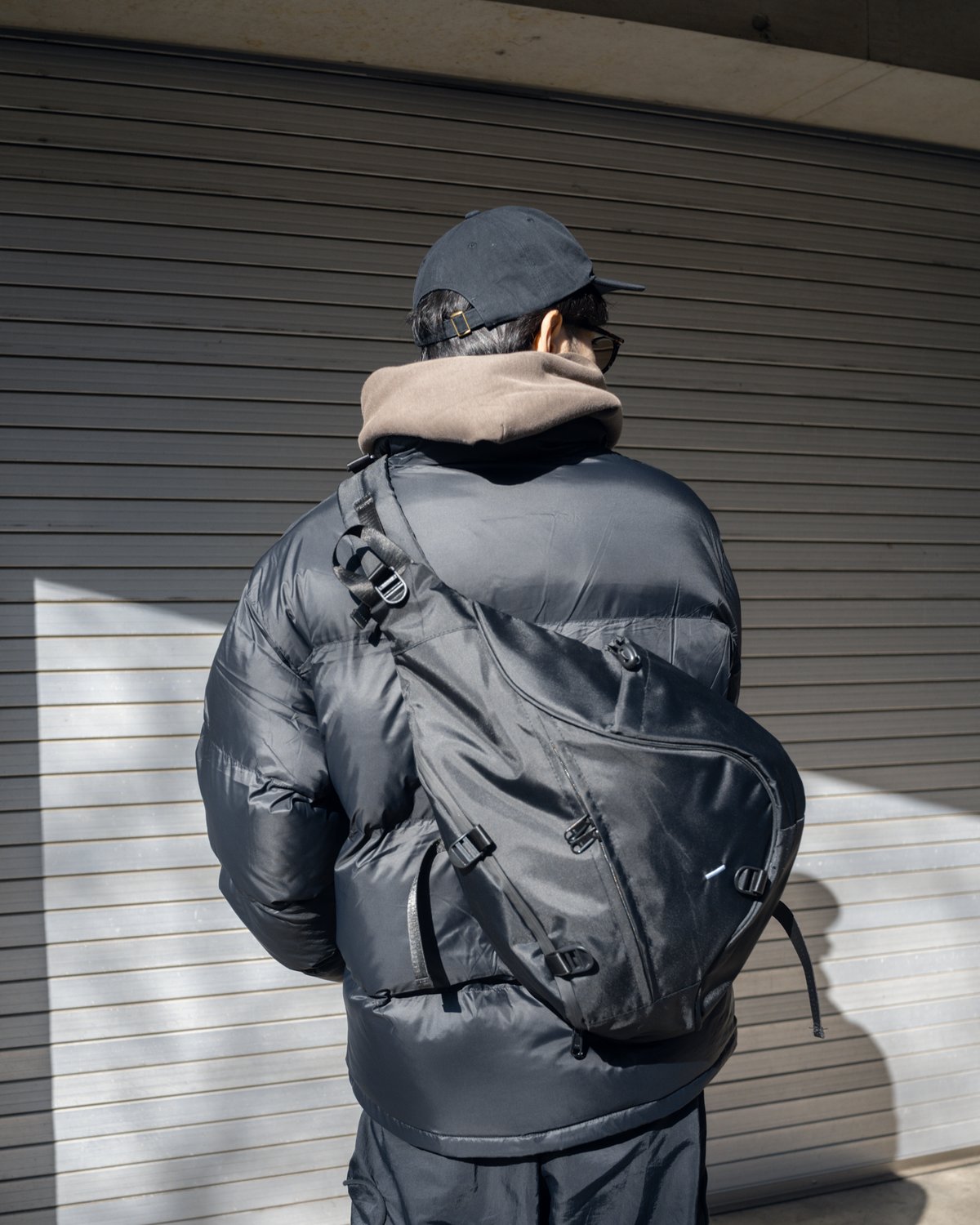 One Shoulder Nylon Tech Bag | PIEAL