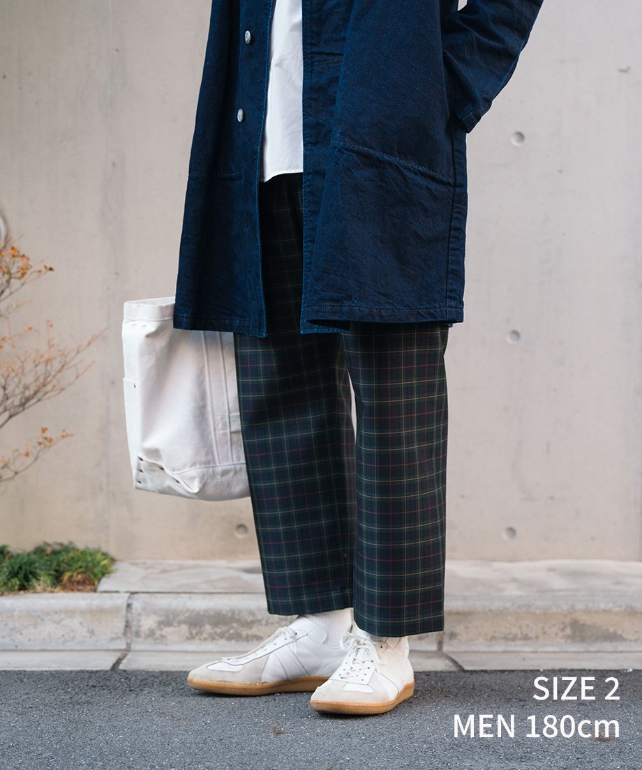 #-21 Seamless classic check pants (Green) | UNF...