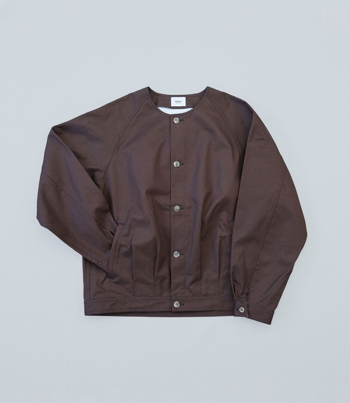 05 Ventile gabardine roundneck blouson (Brown 05 Ventile gabardine roundneck blouson (Brown