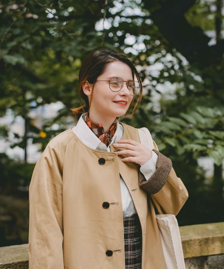 #-27 Reversible nocollar coat | UNFOLK