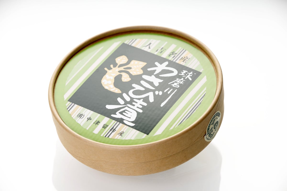 球磨川わさび漬【樽】(210g) | NAKATSURU BUSSAN SHOP