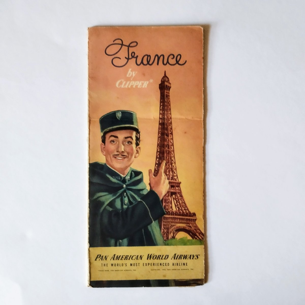【FRANCE BY CLIPPER 】 PAN AMERICAN WORLD AIRWAYS...