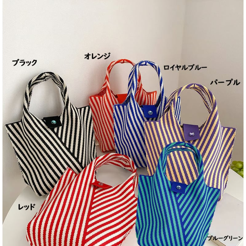 ストライプミニニットバッグ | Bagoodtimeshop ストライプミニニットバッグ | Bagoodtimeshop