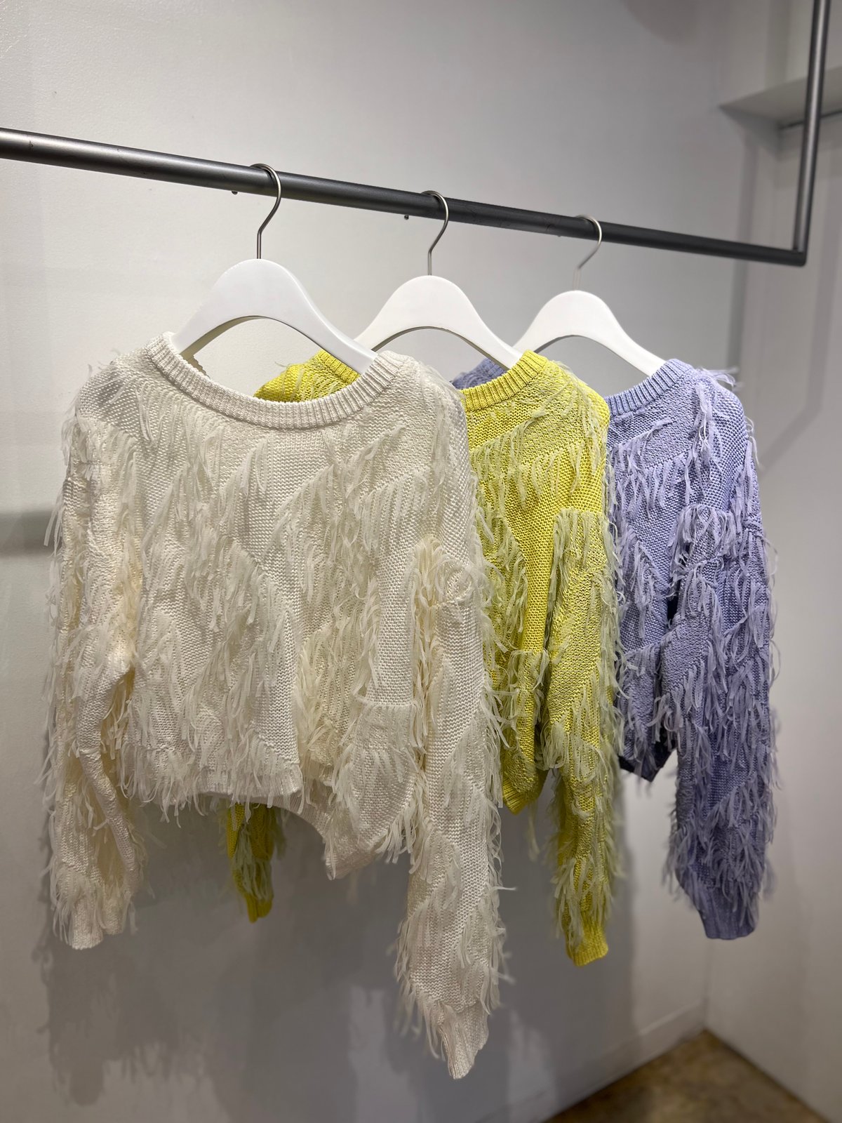 fringe 2way knit 24HESP-041 | He'nai