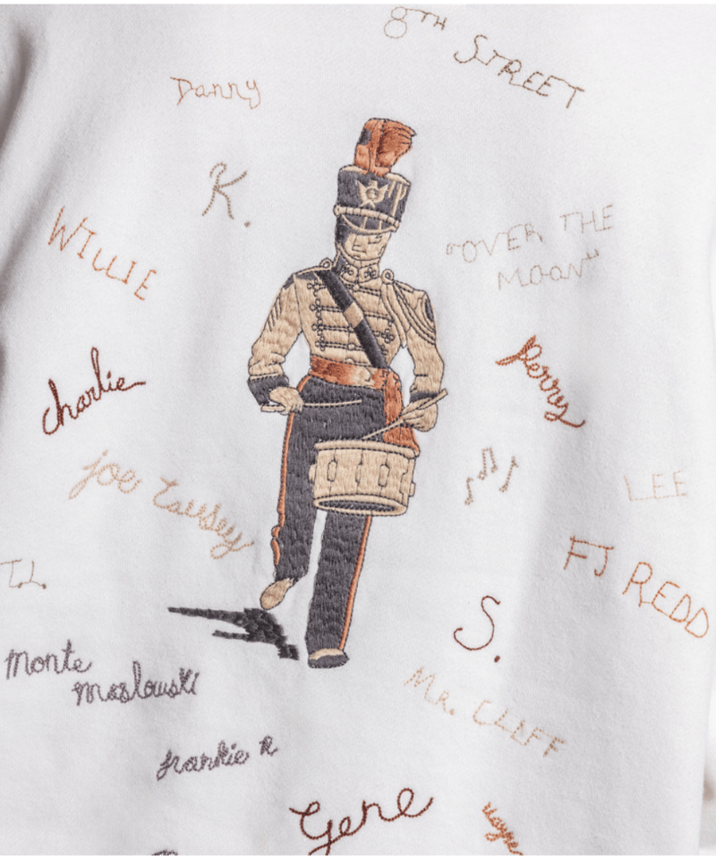 SAMUEL ZELIG” / MARCHING BAND CREWNECK - NATUR SAMUEL ZELIG” / MARCHING BAND CREWNECK - NATUR