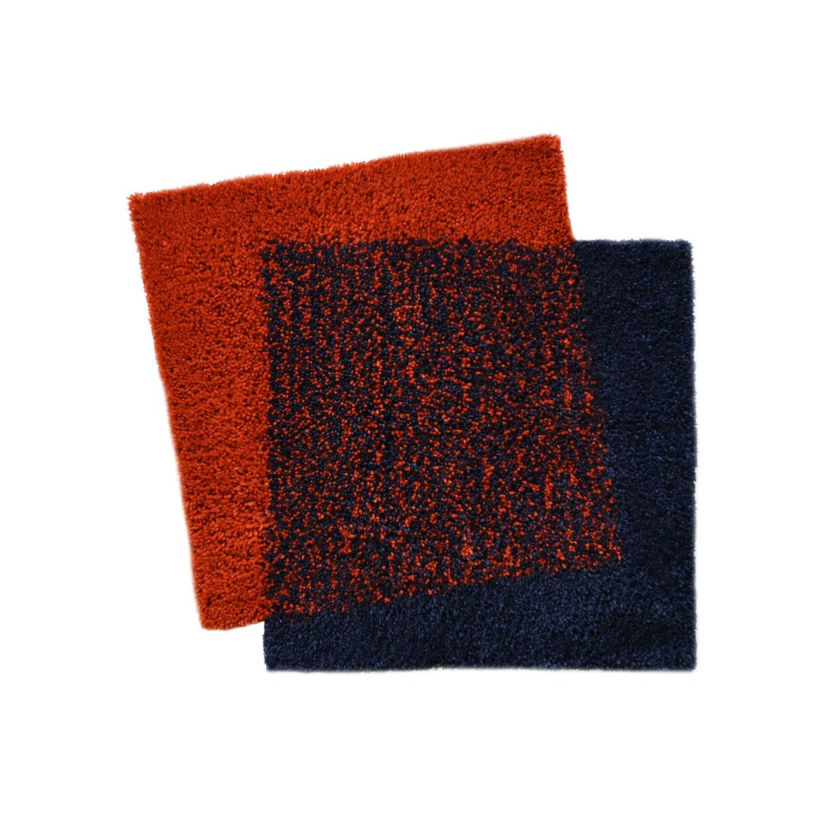 square rug(orange×navy) | MOYO STORE