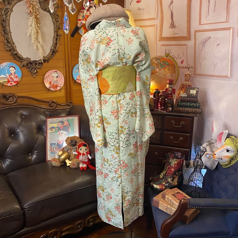 和洋折衷 着物 リメイク ワンピース ドレス 帯サッシュベルト 和洋折衷 着物 リメイク ワンピース ドレス 帯サッシュベルト