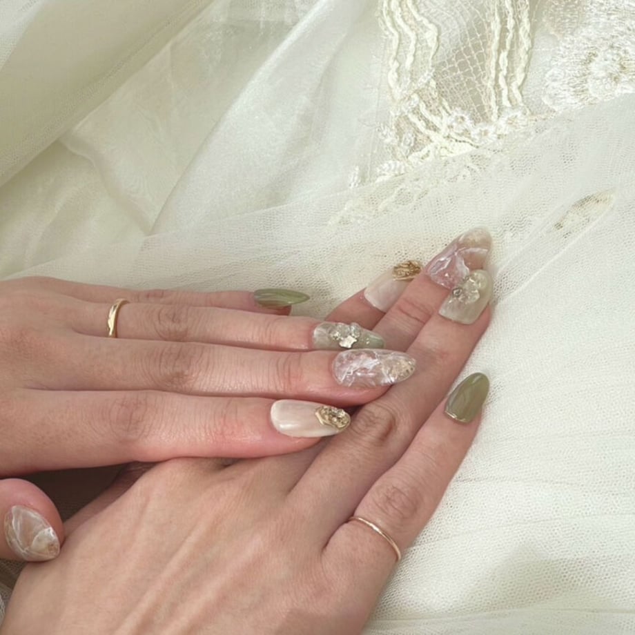 (102)pink×green | Infinity