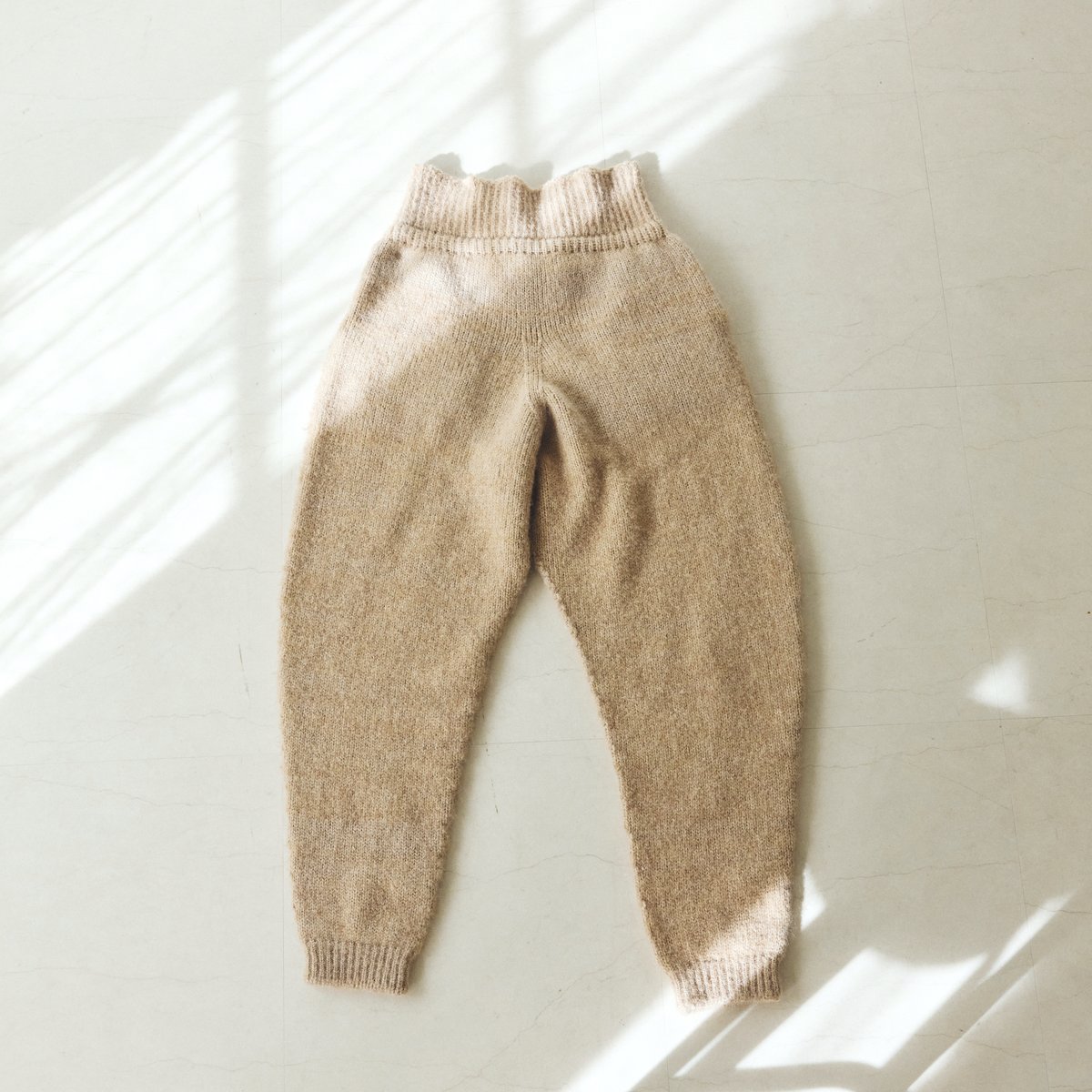 HARVEST KNIT PANTS / WHEAT BEIGE | fofofofa