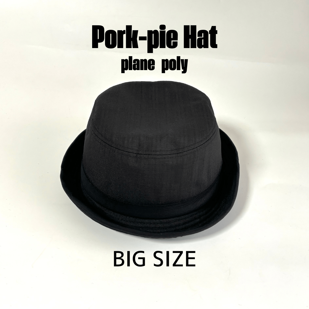 Pork-pie Hat plane poly Black K-162 | confiden...