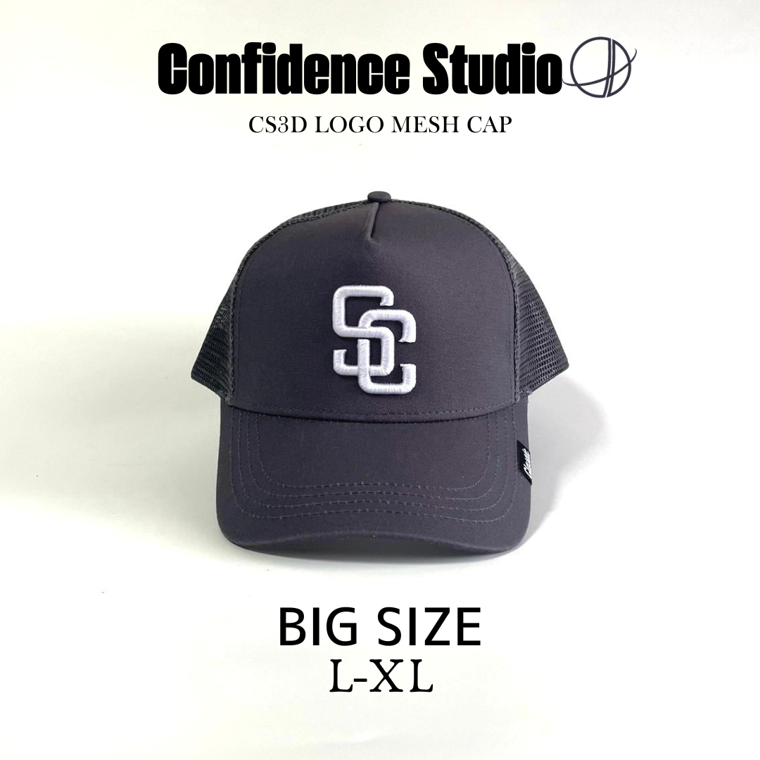 CS3D LOGO DEEP MESH CAP CHARCOAL/WHITE CON-55 ...