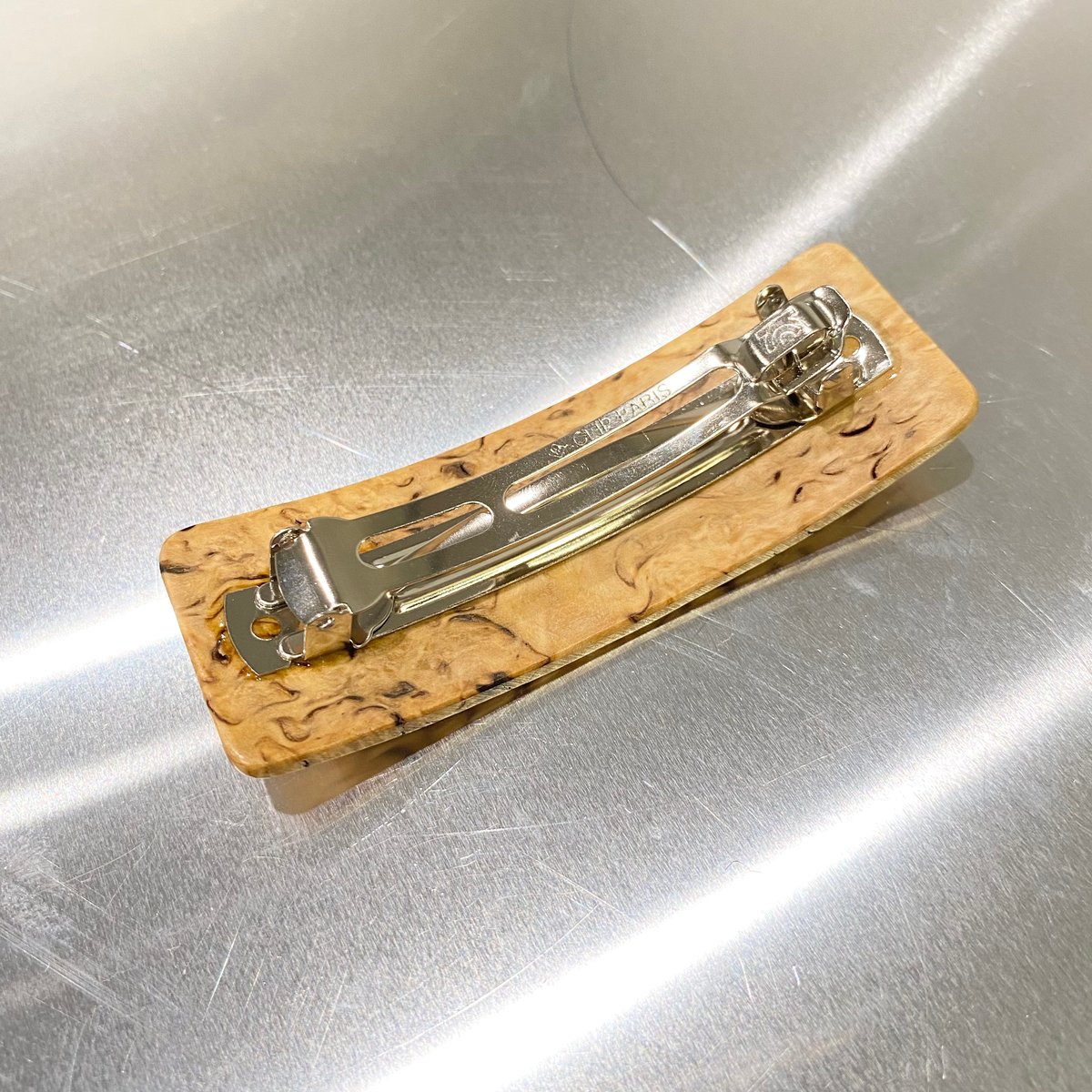 [KOSTKAMM] Natural Wood Hair Clip 8cm | KHORA