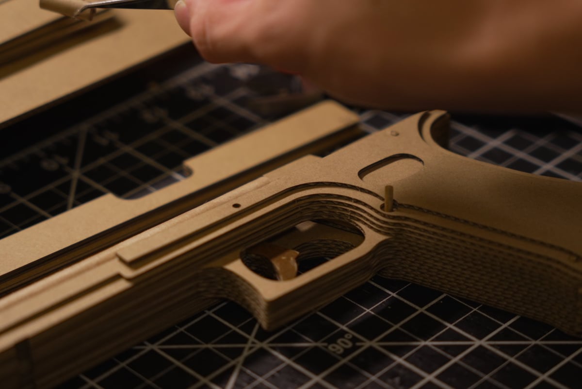 Cardboard Glock Craft Kit |Blowback Shooting