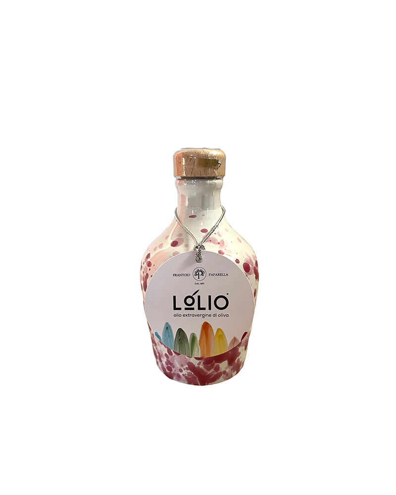 LÓLIO 】 インテリアにも！エクストラバージン オリーブオイル 陶器ボトル 100...