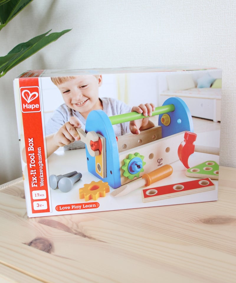 カーペンター ツールボックス【HAPE】 | 木のおもちゃ 虹と木 カーペンター ツールボックス【HAPE】 | 木のおもちゃ 虹と木