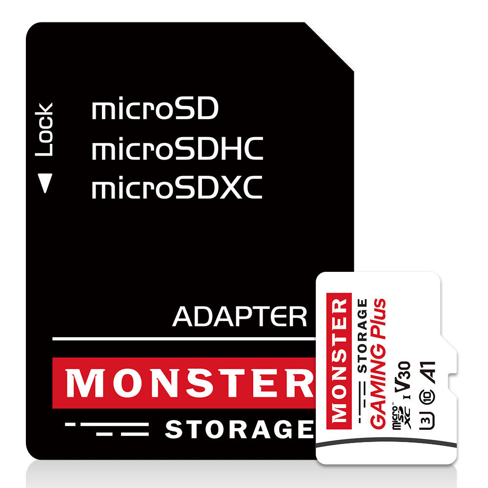 Monster Storage microSD class10 UHS-1 U3 V30 A1...