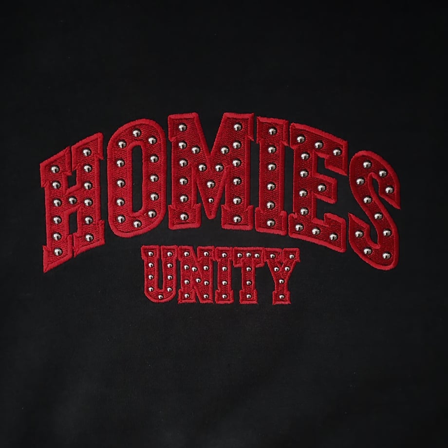 HOMIES UNITY stone hoodie red(black) | HOMIES ...